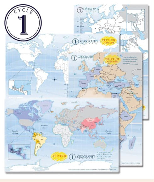 Trivium Geography Cycle 1 Placemat – Classical Conversations Australia